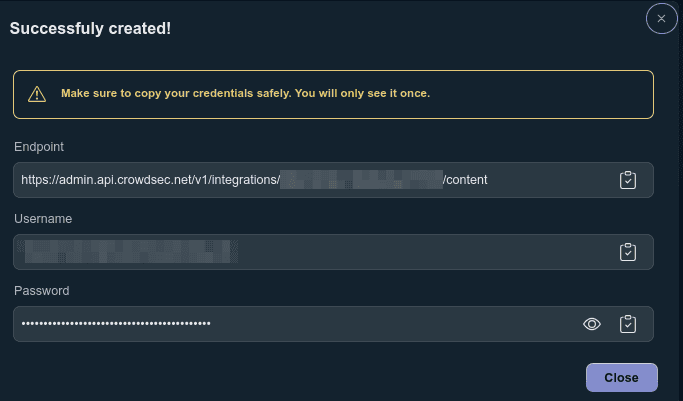 BunkerWeb is compatible with new CrowdSec Integrations console
